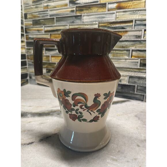 Mccoy | Dining | Vintage Mccoy Rooster Creamer Pitcher 335 Brown And ...